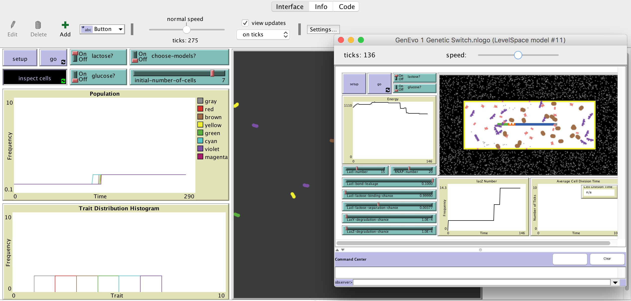 NetLogo Models Library GenEvo 4 Competition